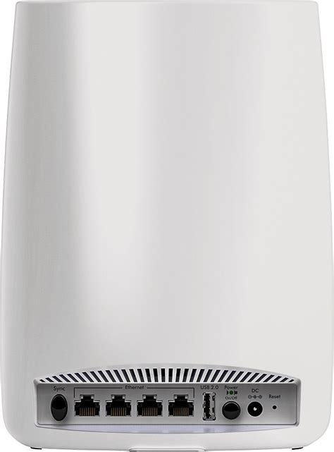 Best Buy NETGEAR Orbi Tri Band Wi Fi Router RBR White RBR NAS