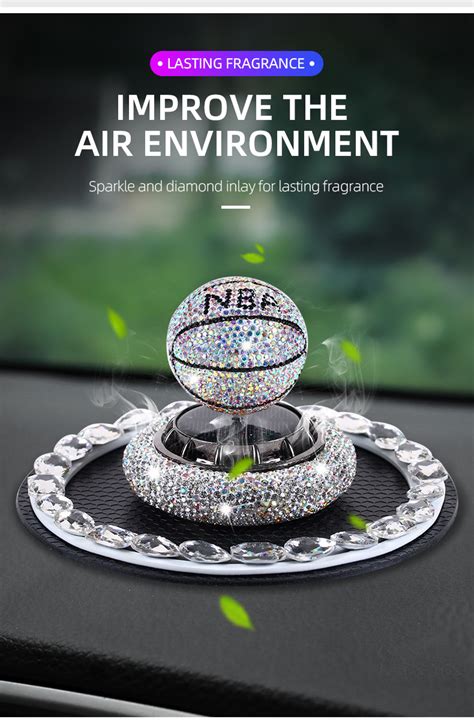 Badu Bg Освежител за въздух за кола Автомобилен вътрешен соларен ротационен диамантен