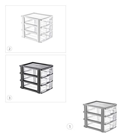 Three Layer Storage Organizer Plastic Drawer Cabinet Storage Karoutexpress