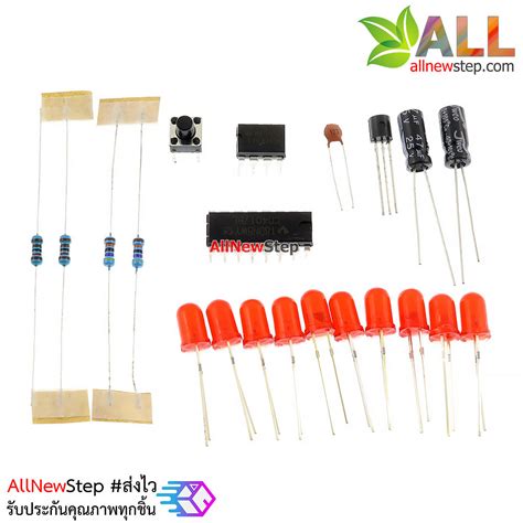 ชุดคิทวงจรลูกเต๋า Led 10 ช่อง Electronic Kit Lucky Lottery Arduinoall ขาย Arduino ซื้อ Arduino