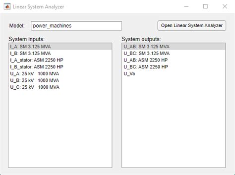 Linear System Analyzer