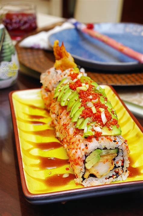 How To Make Shrimp Tempura Sushi Roll With Avocado At Home