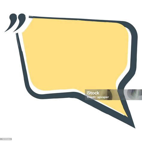 빈 아이콘을 인용하고 상자의 흰색 배경에 레이블을 지정합니다 메모 메시지 댓글 및 생각에 대한 템플릿 간단한 벡터 일러스트레이션 0명에 대한 스톡 벡터 아트 및 기타 이미지