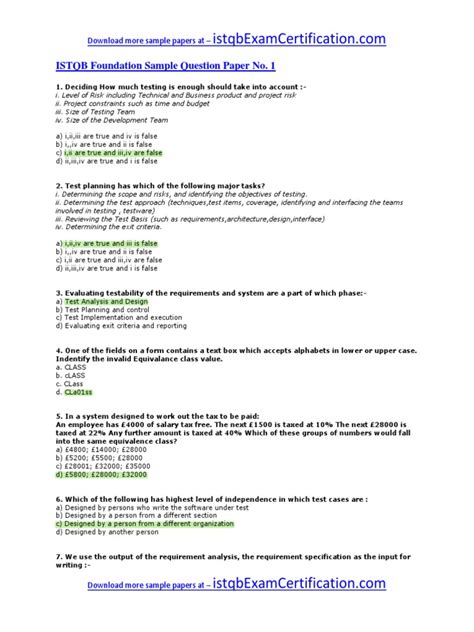 Istqb Pdf Software Testing Quality Assurance