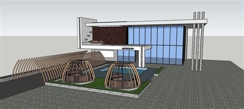 Modern Villa Modeled With Sketchup And Rendered With Lumion 3d Model Cgtrader