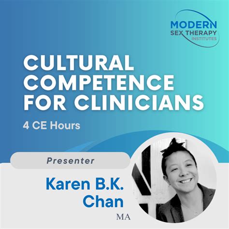 Cultural Competence For Clinicians 4 Ce Hours Modern Sex Therapy