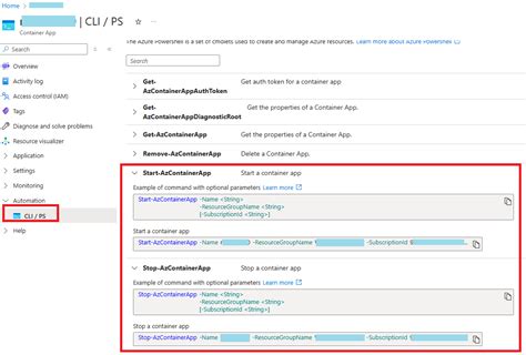 Automation Set Auto Shutdown For My Container App On Azure Stack