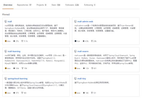 2019 我的github开源之路 mall学习教程