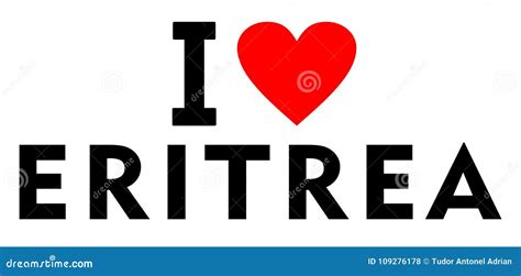I Love Eritrea Stock Illustration Illustration Of Symbol 109276178
