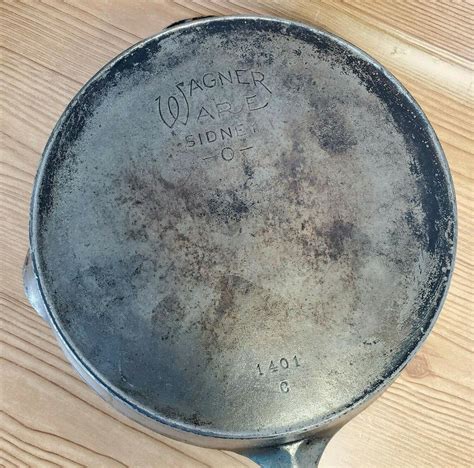 Wagner Ware Sidney O 1401 C Chicken Fryer Deep Skillet With Heat Ring