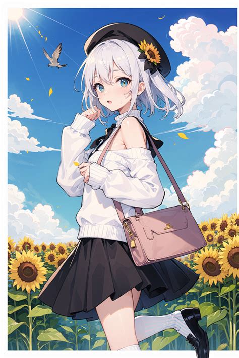 女の子 春游 LunarHeron的插画