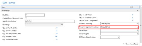 How To Disable Posting Negative Inventory In Navbc