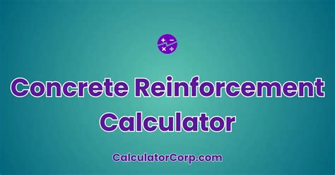 Concrete Reinforcement Calculator Get Required Steel Rebars
