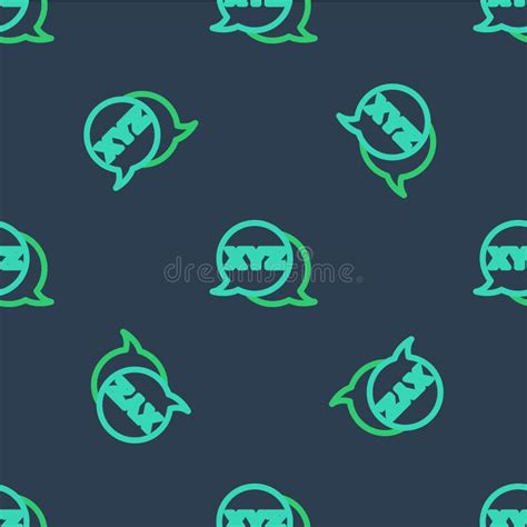 Line Xyz Coordinate System Icon Isolated Seamless Pattern On Blue Background Xyz Axis For Graph
