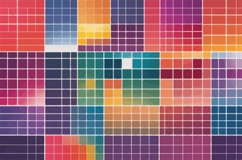 Premium Vector A 4x6 Grid 80s Theme Illustration