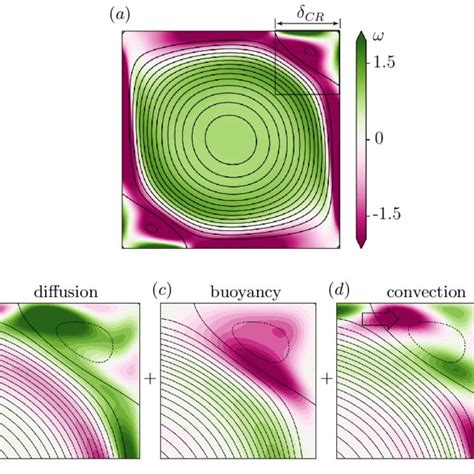 A Steady State Vorticity Field Velocity Streamlines And Corner Roll