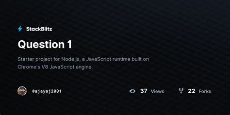 question 1 stackblitz