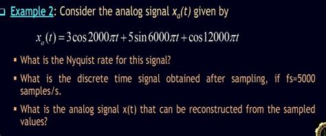 answered example 2 consider the analog signal x… bartleby