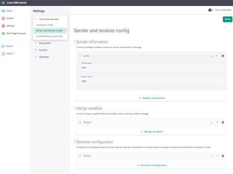 Configuration Manual SMS
