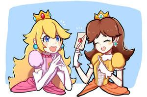 Princess Peach Daisy Summer Swimwear Together By Chocomiru02 On