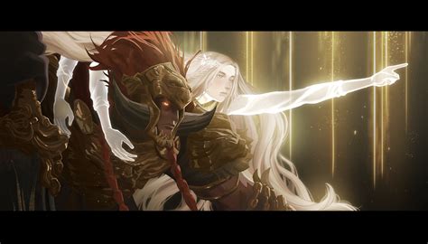 Miquella And Promised Consort Radahn Elden Ring And 1 More Drawn By Maifraniak And Suhebzako