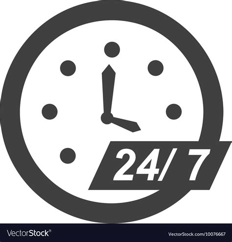 Time Clock Watch Icon Royalty Free Vector Image