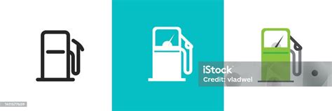 가스 주유소 아이콘 벡터 라인 개요 스트로크 아트와 플랫 기호 또는 연료 연료 가솔린 자동차 펌프 그래픽 그림 모양 실루엣으로 흰색과 파란색에 고립 된 클립 아트