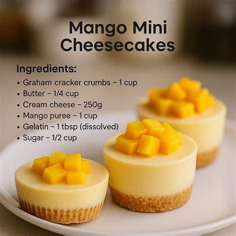 Artkala4u Creamy Fruity No Bake Magic 🥭 These Mango Mini