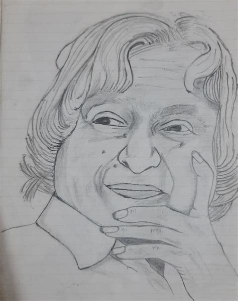 Sir Apj Abdul Kalam Sketches Male Sketch Pencil Sketch