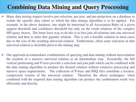 Ppt Query Optimization Relational Queries To Data Mining Powerpoint