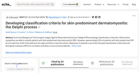 Developing Classification Criteria For Skin‐predominant Dermatomyositis The Delphi Process