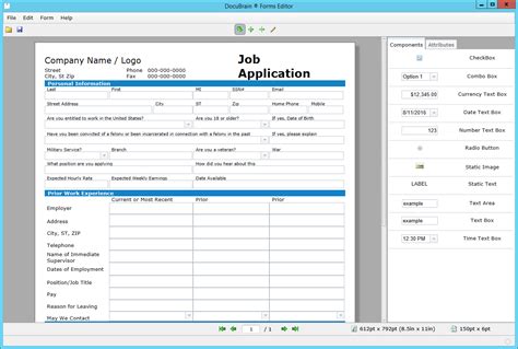 Docubrain Forms Editor Docubrain