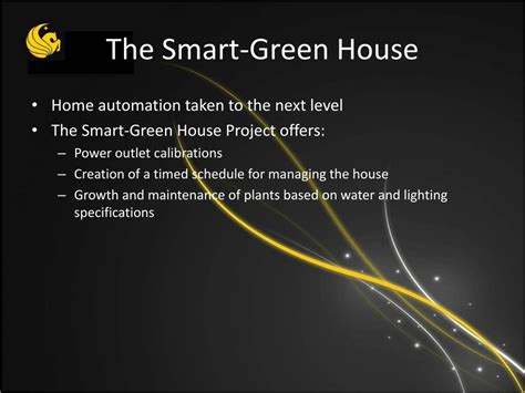 PPT The Smart Green House PowerPoint Presentation Free Download ID 2393257