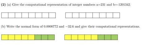 Solved 2 A Give The Computational Representation Of