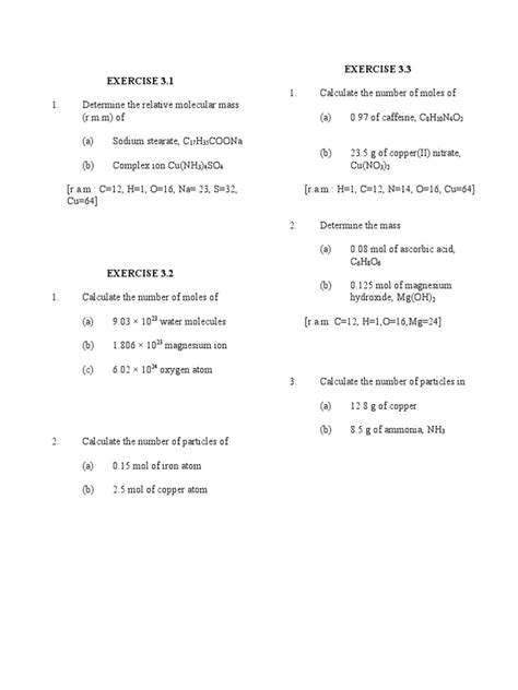 exercise 3 1 3 2 and 3 3 pdf
