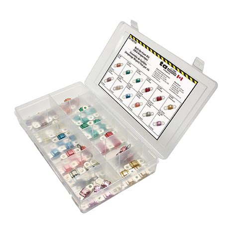 Techspan Bolt On Mid Amp Fuse Assortment Kit 60 Pcs