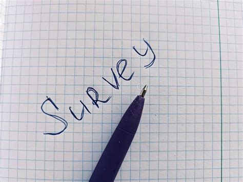 Survey Is Hand Written Is A Notebook Sheet With A Pan People Opinion Surveys Side Hustle Idea