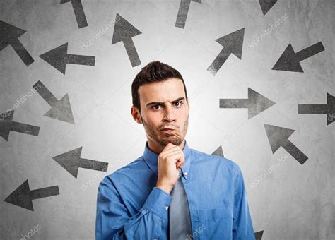 Man Choosing The Right Path Stock Photo By Minervastock 72032669