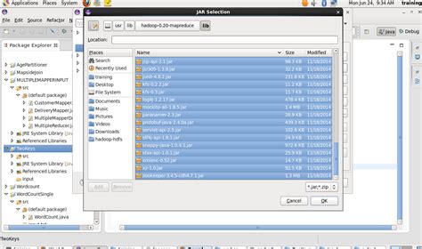 Java Exception When I Run A Hadoop Job In Eclipse Stack Overflow