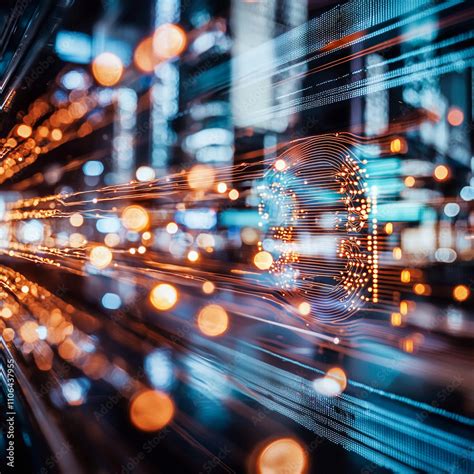 Ai Generate Technology Event Dynamic Light Patterns Digital Environment Futuristic Viewpoint