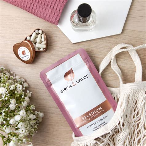 Pure Selenium Capsules For Hair And Nails Uk Made By Birch And Wilde