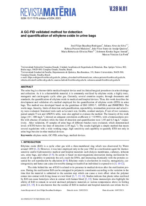 pdf a gc fid validated method for detection and quantification of
