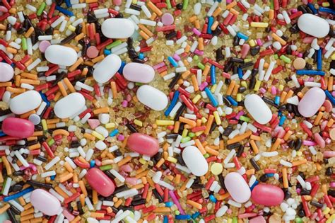 무료 이미지 공중선 콩 생일 봉봉 사탕 배경 Candy World 축하 질긴 어린 시절 초콜릿 닫다 화려한 당제 색종이 뿌리 맛있는 디저트