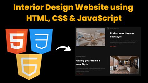 Interior Design Website Using Html Css And Javascript Codewithcurious