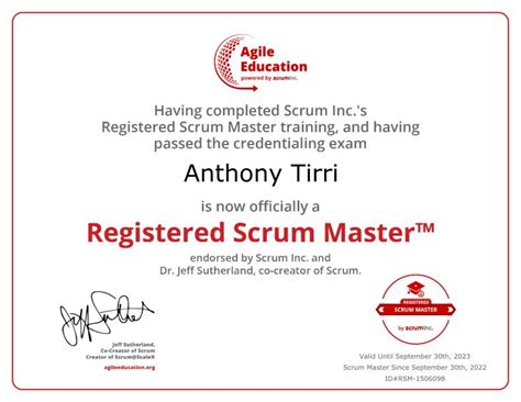 Anthony Tirri On Linkedin Registeredscrum Agileeducation