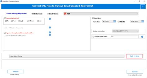 EML Converter To Export EML Email Message To 8 Format