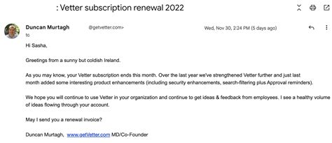 10 saas renewal email examples template