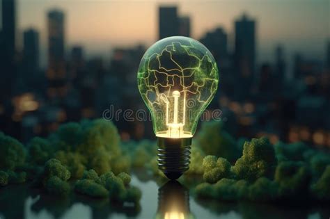 Green Eco Friendly And Save Energy City Concept Design Cityscape Of Environment Conservation