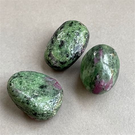 Ruby In Zoisite Tumbled The Crystal People