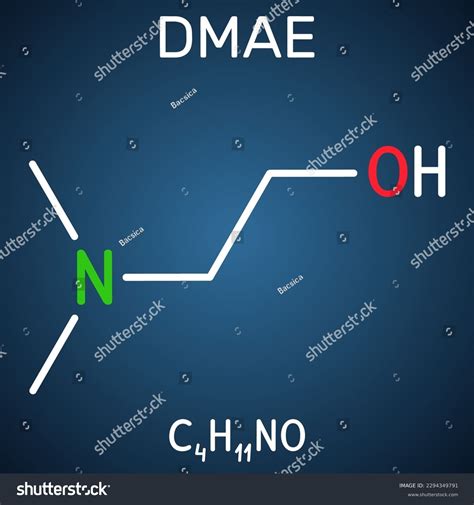 Dimethylethanolamine Dimethylaminoethanol Dmae Dmea Molecule Tertiary ...